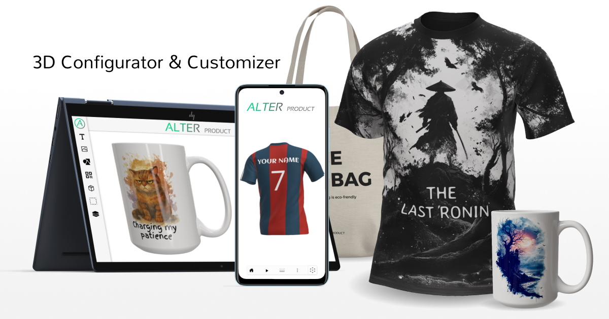 3D Product Configurator & Customizer for E-commerce | Alter Product